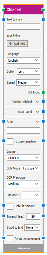 Click Text Mouse and Keyboard | Leapwork Documentation